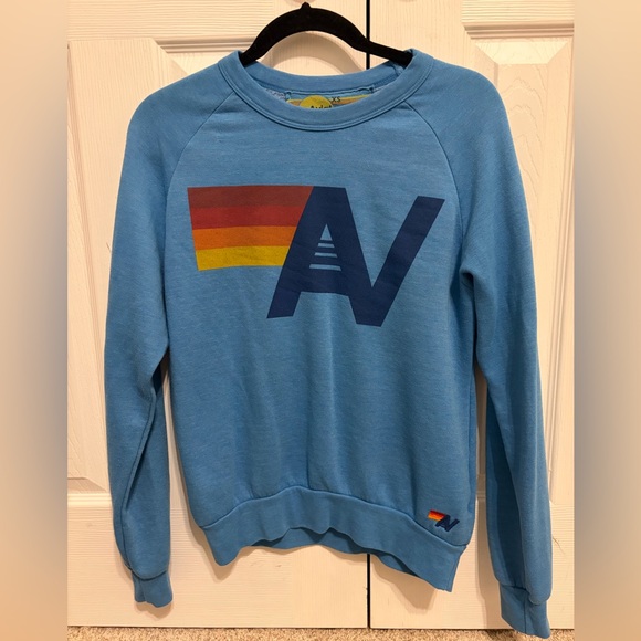 Aviator Nation | Tops | Aviator Nation Ocean Logo Crew | Poshmark